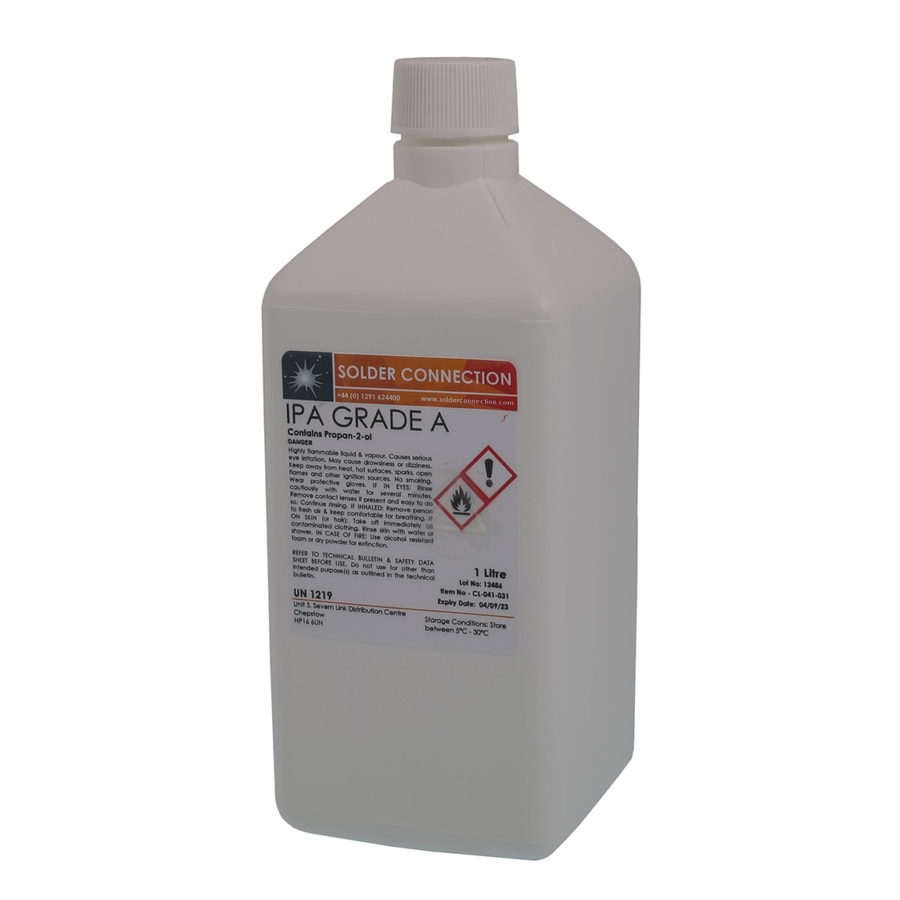 IPA PRECISION CLEANER (GRADE A) - Solders & Fluxes