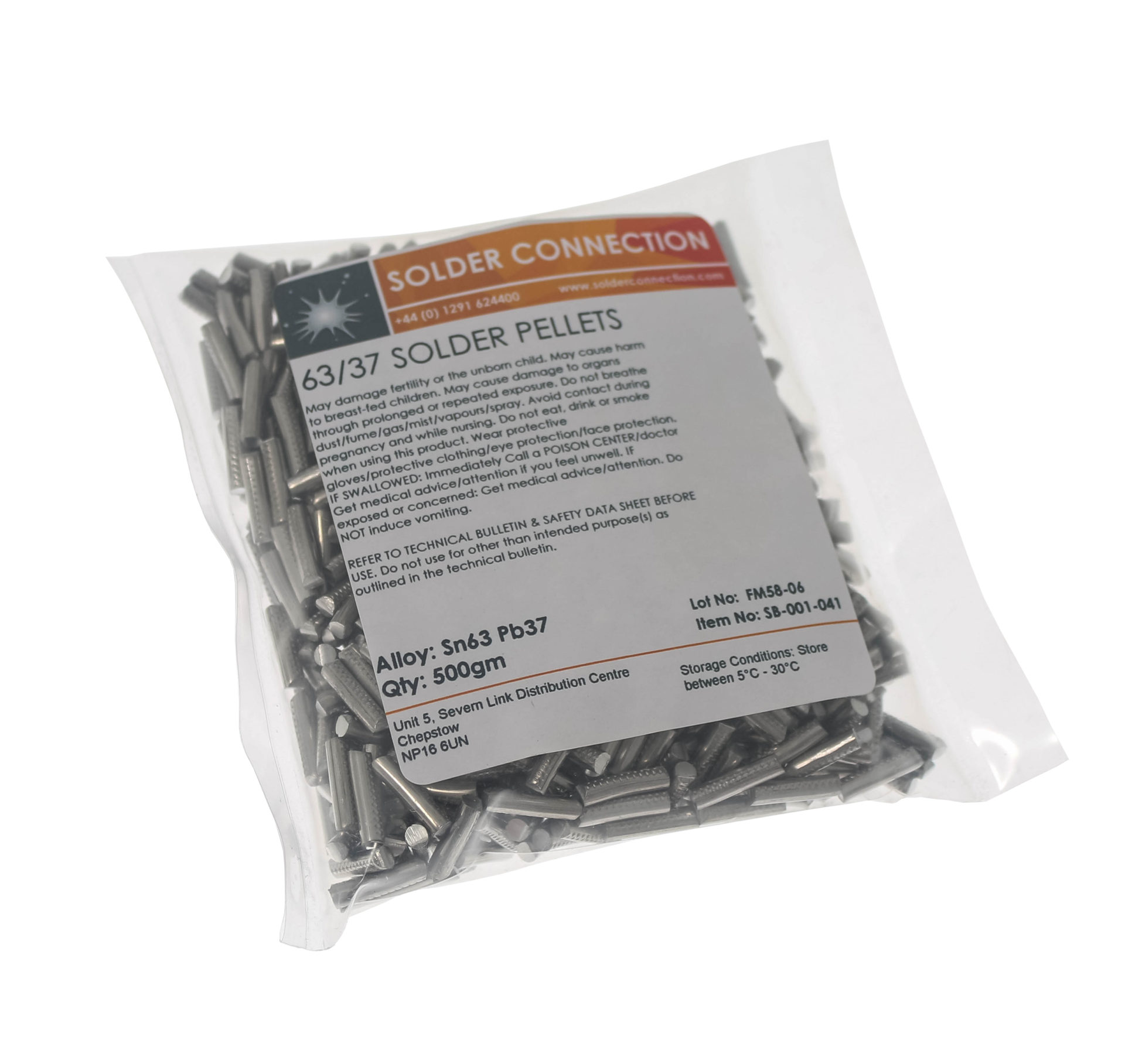 LEADED SOLDER PELLETS - Solders & Fluxes