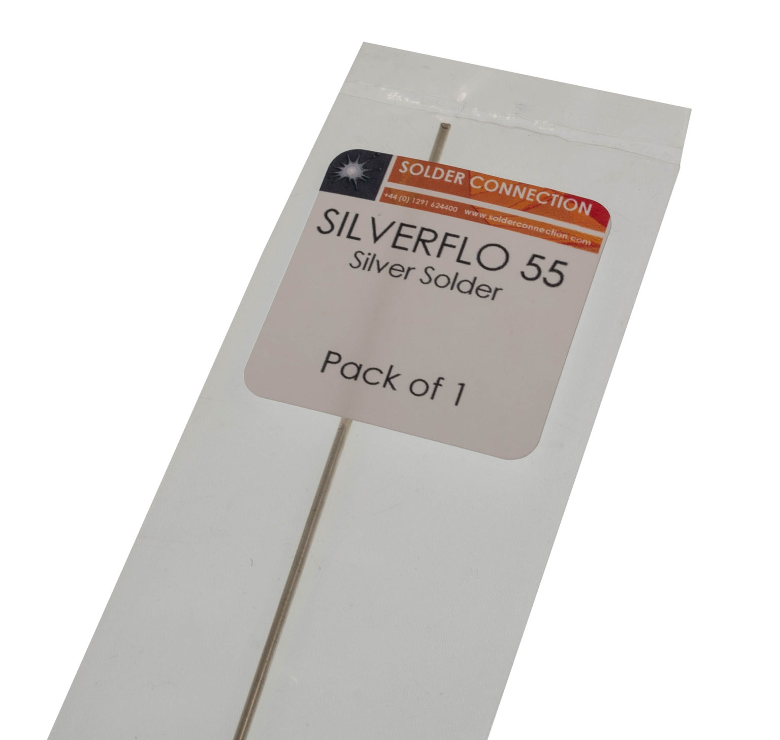 JOHNSON MATTHEY SILVERFLO 55 1.5MM X 600MM SOLDER ROD - Solders & Fluxes