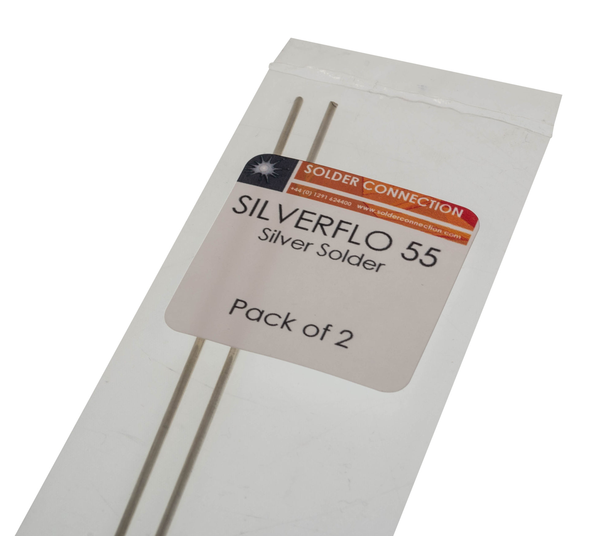 JOHNSON MATTHEY SILVERFLO 55 1.5MM X 600MM SOLDER ROD - Solders & Fluxes